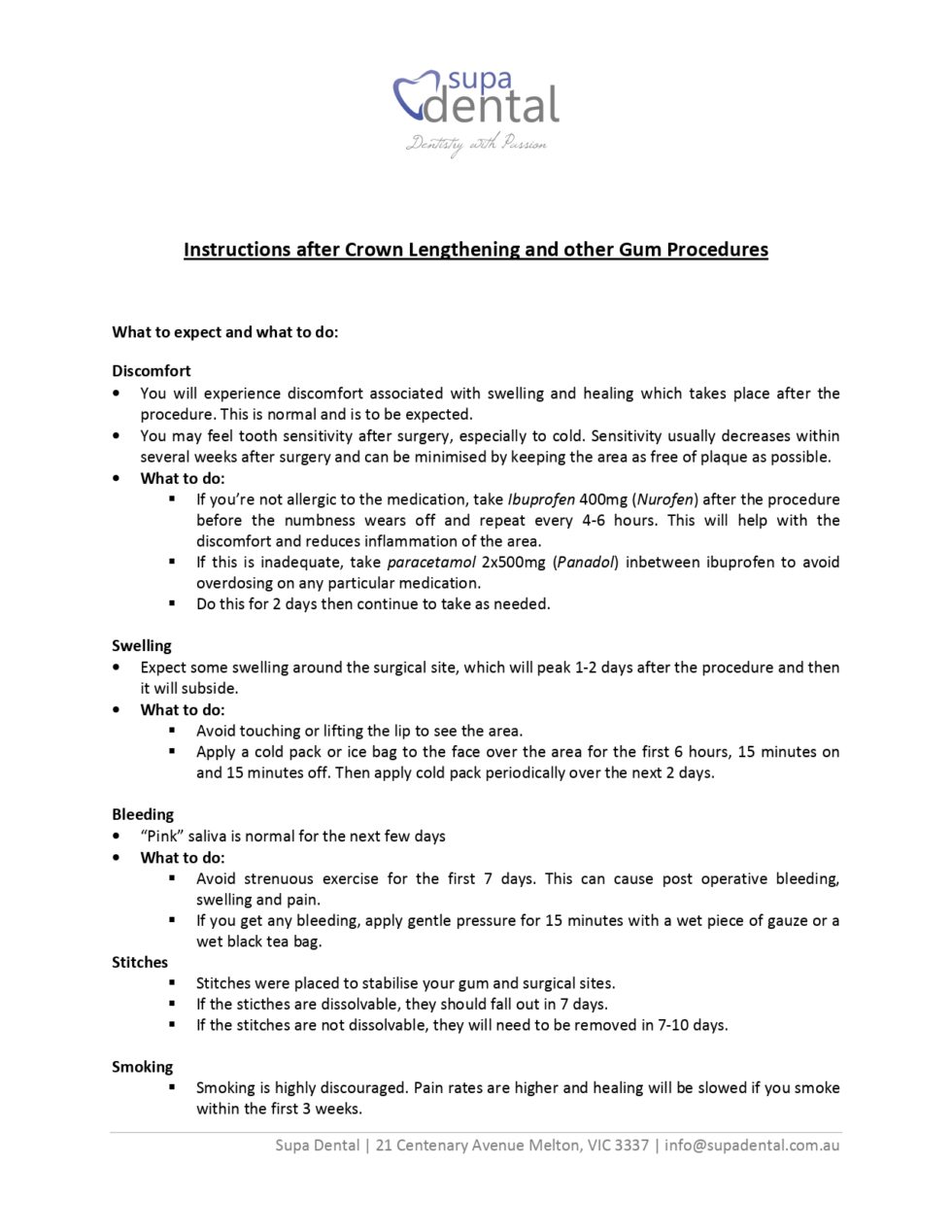 Downloads | Supa Dental, Melton VIC 3337